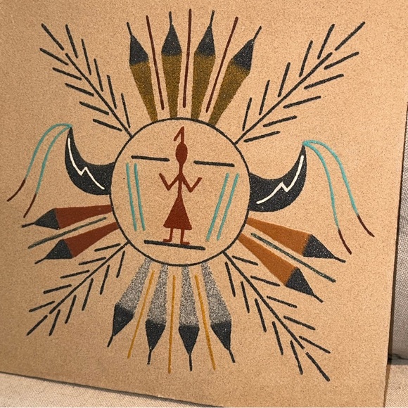 Accents | Chiricahua Apache Native Am Navajo Thunderbird Sand Art ...
